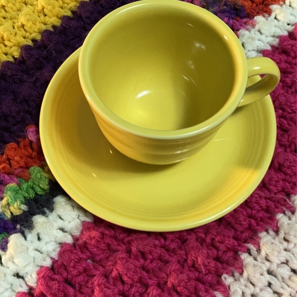 Fiesta | Kitchen | Fiesta Sunflower Teacup And Saucer | Poshmark